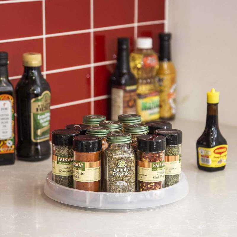 Jual Rak Botol Bumbu Dapur Model Putar Seasoning Rack Rotating 360 ...