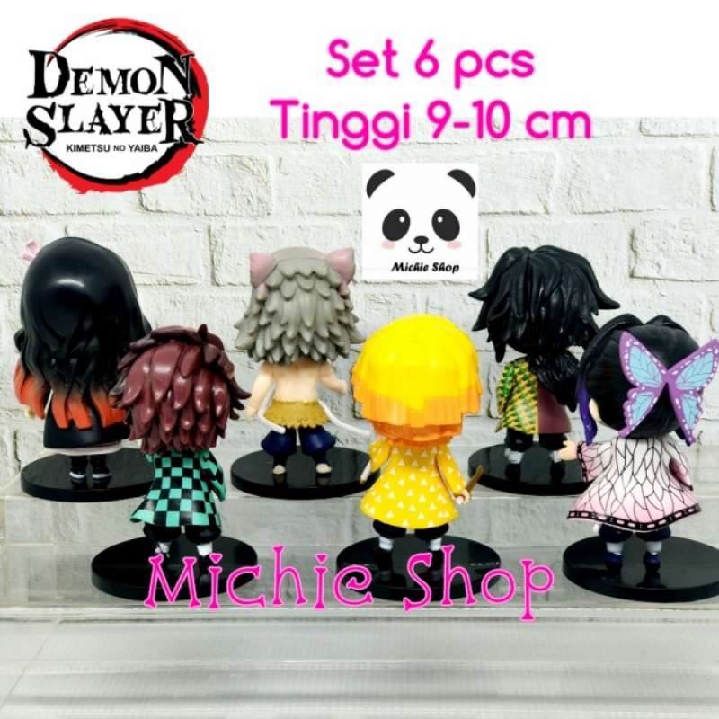 Promo Figure Demon Slayer (set 6 chibi) Topper Kimetsu No Yaiba Tanjiro ...