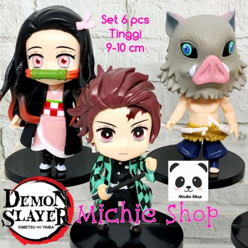 Promo Figure Demon Slayer (set 6 chibi) Topper Kimetsu No Yaiba Tanjiro ...