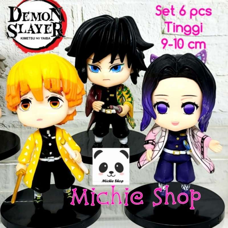 Promo Figure Demon Slayer (set 6 chibi) Topper Kimetsu No Yaiba Tanjiro ...