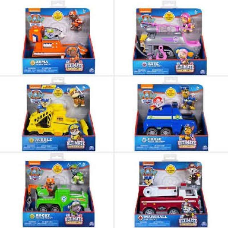 Promo PAW PATROL ULTIMATE RESCUE VEHICLE SKYE CHASE MARSHALL ORIGINAL ...