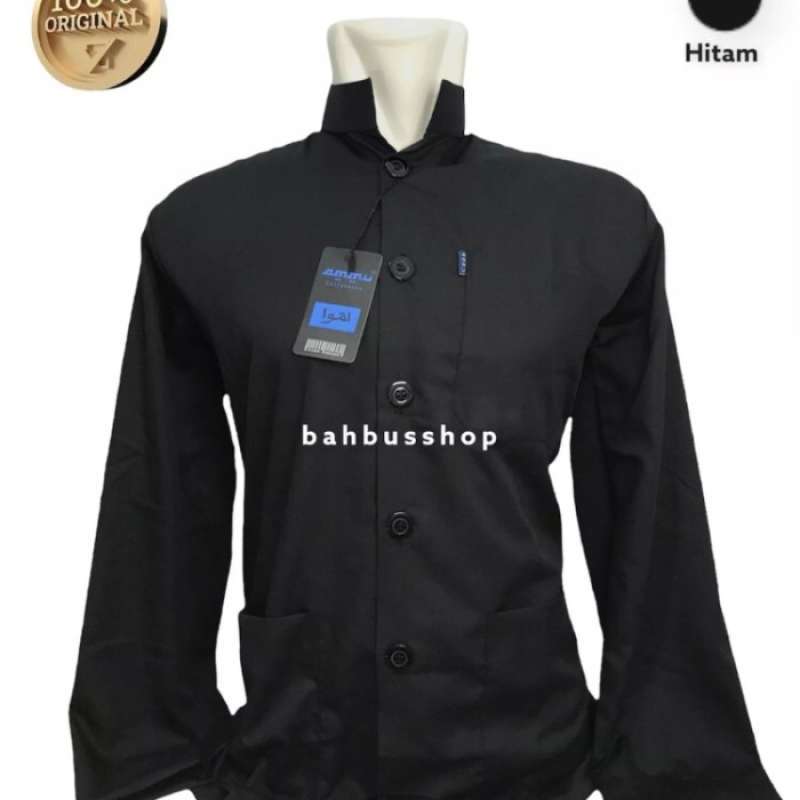 Promo Baju Koko Ammu Collection Haibah Original - warna Putih dan Hitam ...