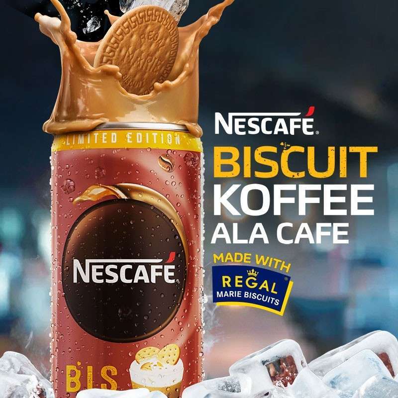 Promo Kopi Nescafe Ala Cafe Biscuit Koffee Kaleng | Kopi Biskuit Can ...