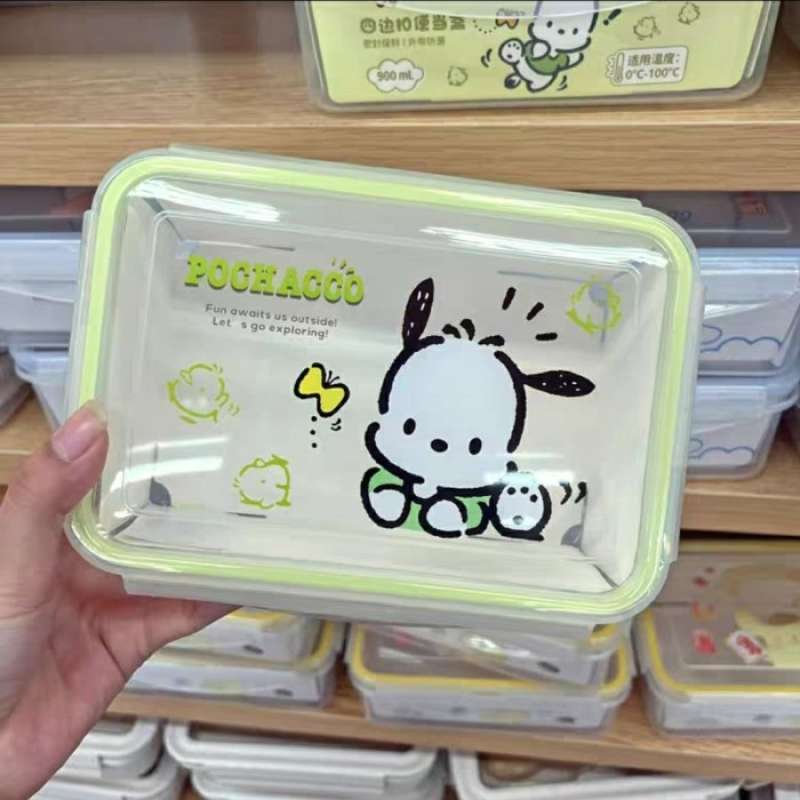 Promo Miniso X Sanrio Kotak Makan Model Lock Sanrio 900ml ( Miniso ...