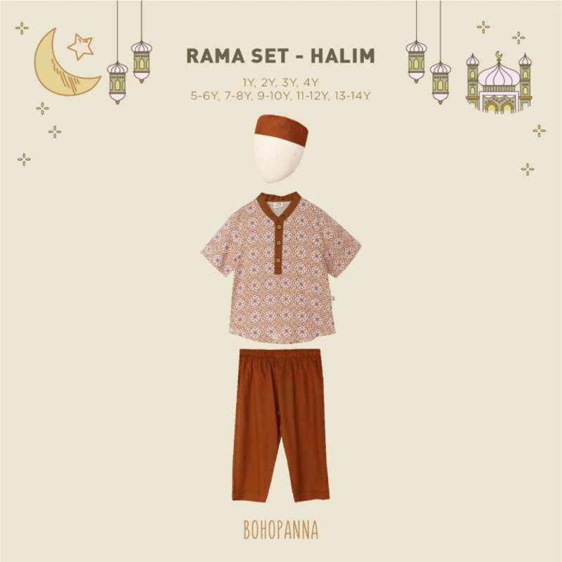 Jual Bohopanna (1set) Rama Set | Baju Muslim Koko + Peci Anak Laki2 ...