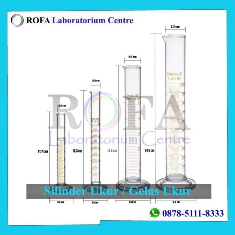 Promo Gelas Ukur | Silinder Ukur 100 mL Diskon 33% di Seller Jaya Raga ...