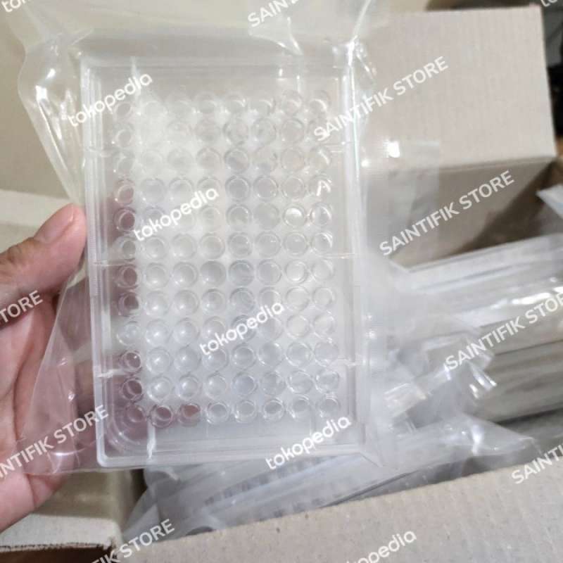Promo Microplate 96 Well With Lid Flat Bottom Sterile Diskon 33% di ...