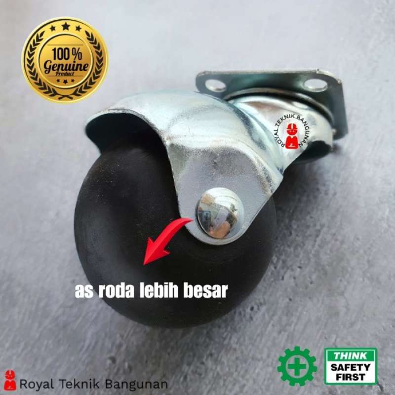 Promo Roda Karet Caster Bulat 2 Inch 50mm / Rubber Wheel Sofa Etalase ...