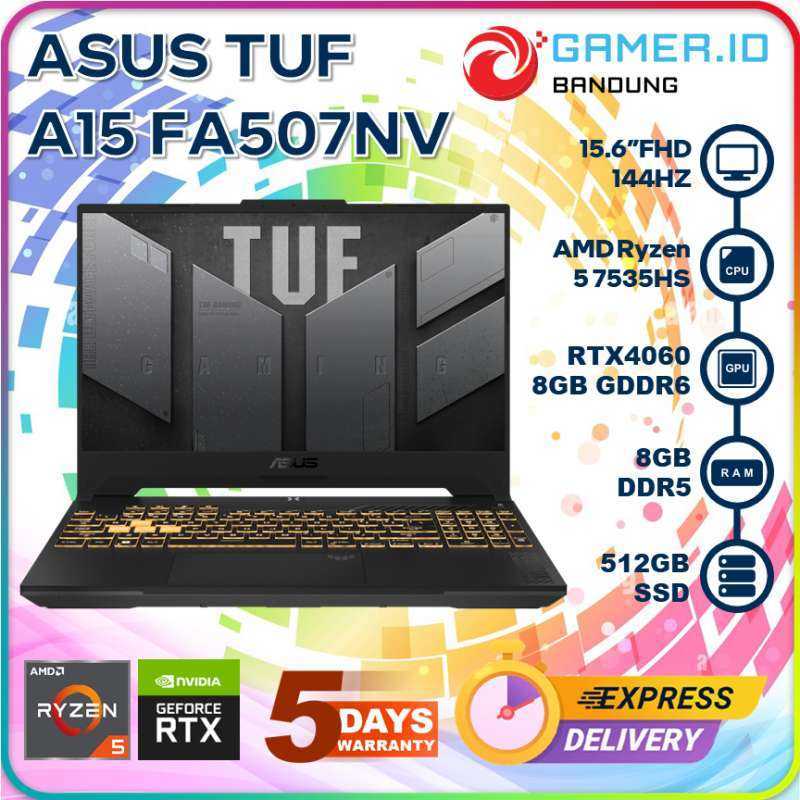 Jual Asus TUF A15 FA507NV Ryzen 5 7535HS RTX4060 16Gb 512Gb 15.6FHD ...
