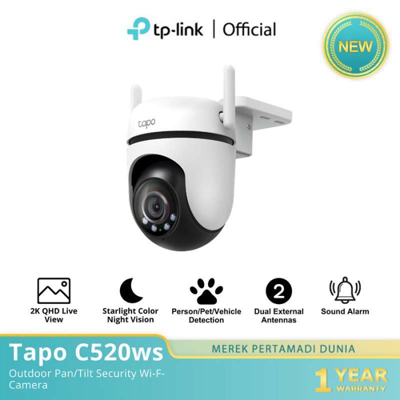 Jual TP-Link Tapo C520WS 2K QHD CCTV Outdoor Pan/Tilt Security Wi-Fi Camera di Seller GOLDEN ...