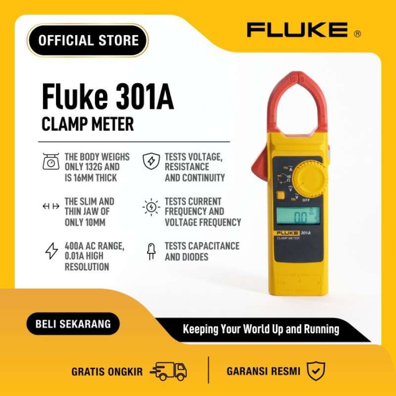 Promo FLUKE 301A CLAMP METER - MIYAUUUUSHP14 Diskon 50% di Seller miyauuuuShp14 - Meruya Utara ...