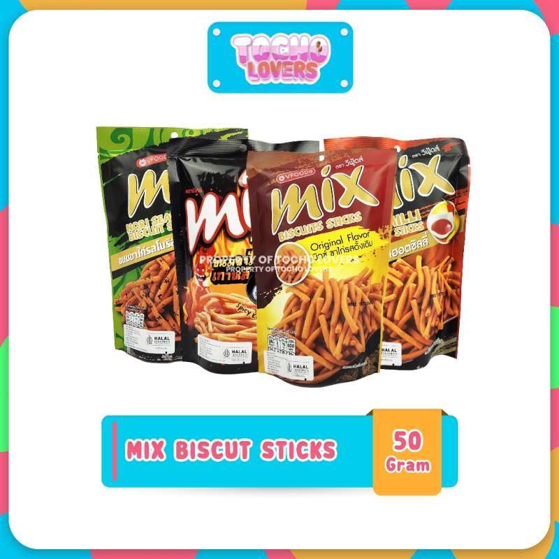 Promo VFOODS MIX BISCUIT STICK HOT CHILI / NORI SEAWEED / ORIGINAL ...