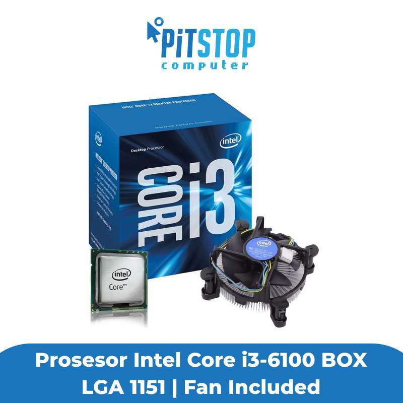 Promo Prosesor Intel Core i3-6100 BOX LGA1151 Fan Included Diskon 50% di Seller Pitstop Computer ...