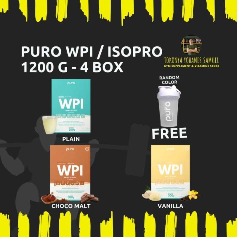 Jual Puro Wpro Isopro Iso Pro Isolate Whey 1200 Gram Di Seller ...