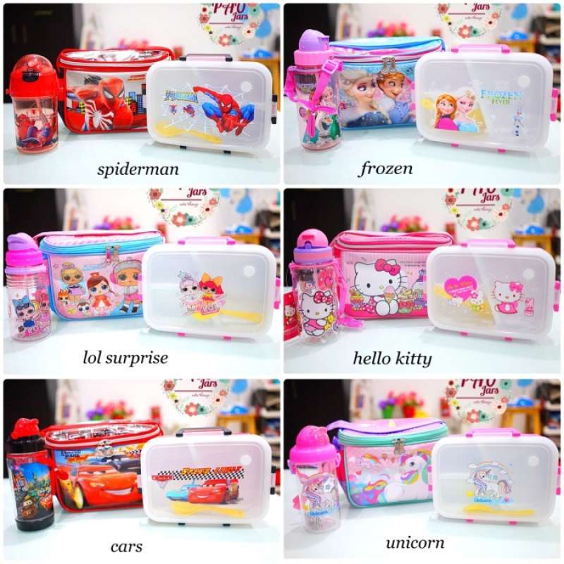 Promo Set Bekal Hello Kitty / Tempat Makan Lol / Tempat Makan Anak ...