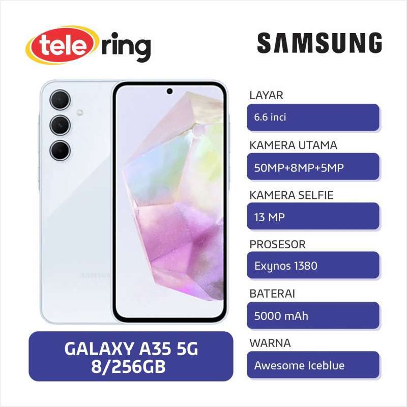 Jual Hp Samsung A35 5g 8/256gb Di Seller Telering Official Store - Telering Global 1 - Kota ...