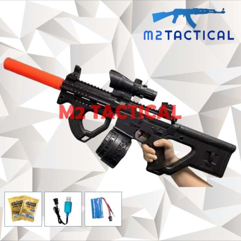 Promo Mainan Water Gel Blaster M4 M416 Cqr Buttstock With Drum Mag Wgb ...