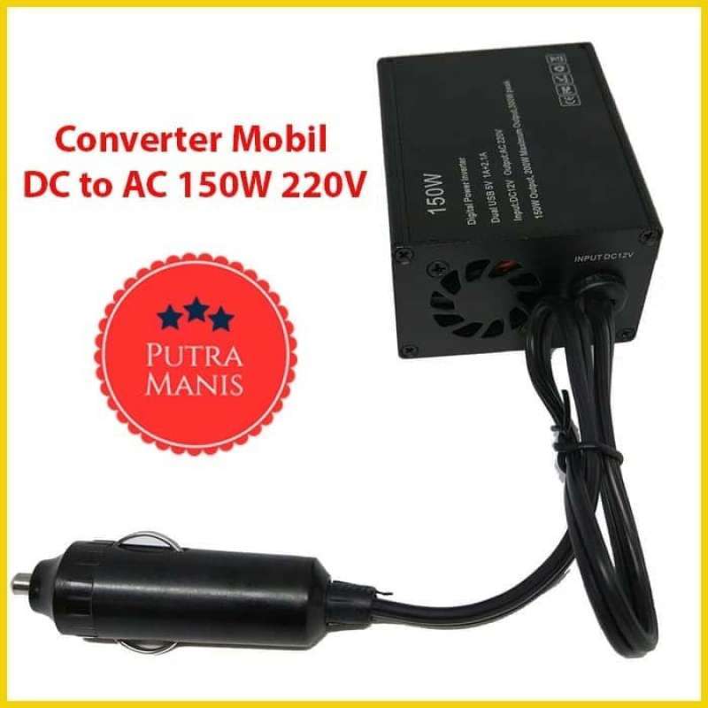 Jual Adapter Charger Inverter Car Mobil Converter Dc To Ac 150w 220v 2 ...