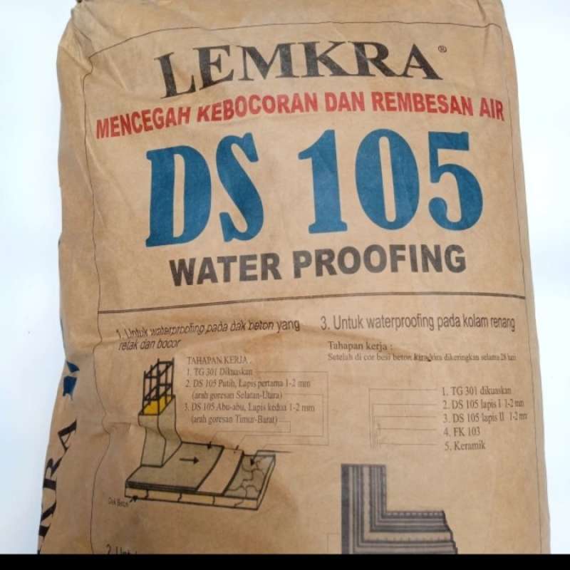 Jual Lemkra Ds 105 Ds105 Semen Anti Bocor Waterproofing Instan 30 Kg Di Seller Olebu Shop ...