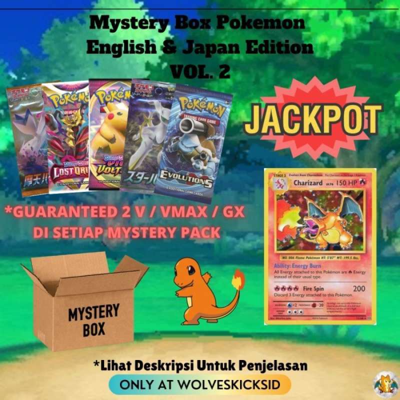 Promo Mystery Box Pokemon Tcg English And Japan Edition Vol.2 Diskon 23 ...