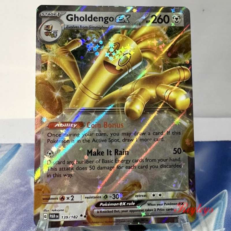 Promo Pokemon Tcg Paradox Rift Paren - 139 Gholdengo Ex Rr Diskon 23% ...