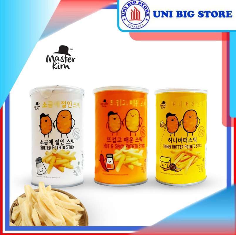 Jual Master Kim Potato Stick Salt Honey Butter Hot Spicy 70 Gr Stik ...