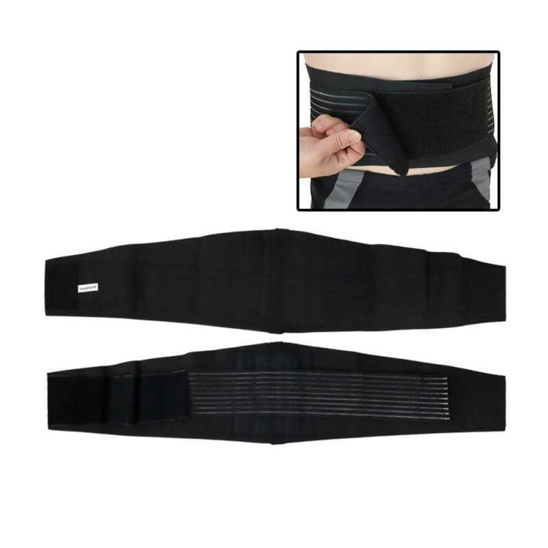 Jual Lumbar Support Waist Back Pain Brace Belt 8 Spring Size L A-7992 ...