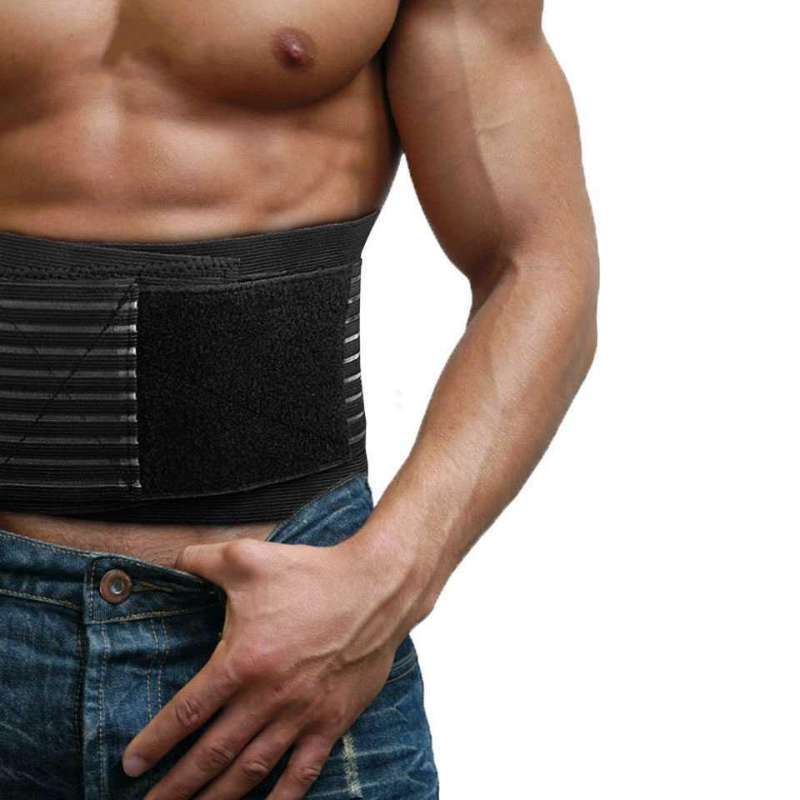 Jual Lumbar Support Waist Back Pain Brace Belt 8 Spring Size L A-7992 ...