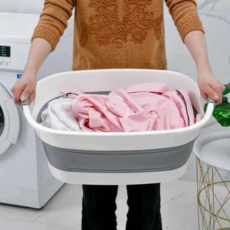 Jual Fotubs Baskom Ember Lipat Laundry Basin Water Bucket Foldable 28l ...