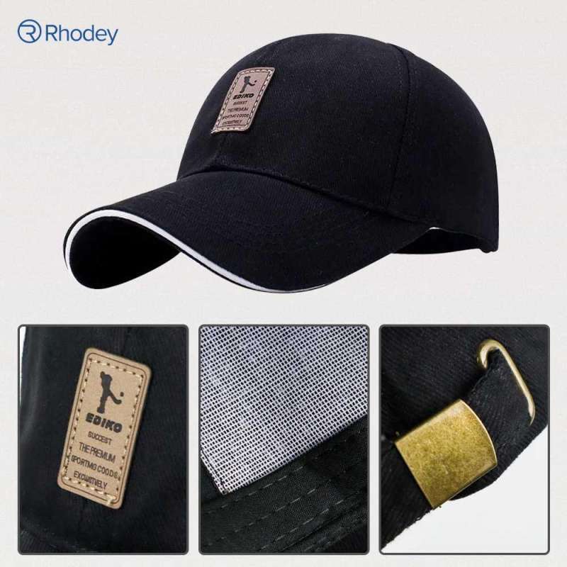 Jual Ediko Topi Baseball Cap Polos Logo Ediko Golf Rb68 Cowok Pria ...