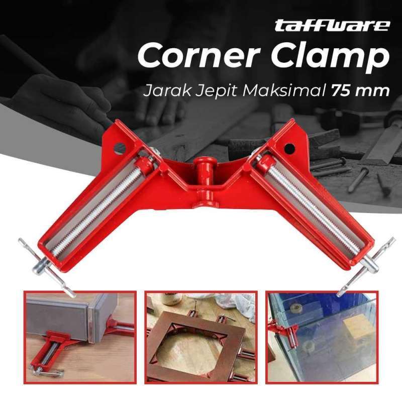 Jual Corner Clamp Penjepit Sudut Frame Kayu Angle 90 Derajat 75mm Zk147 ...