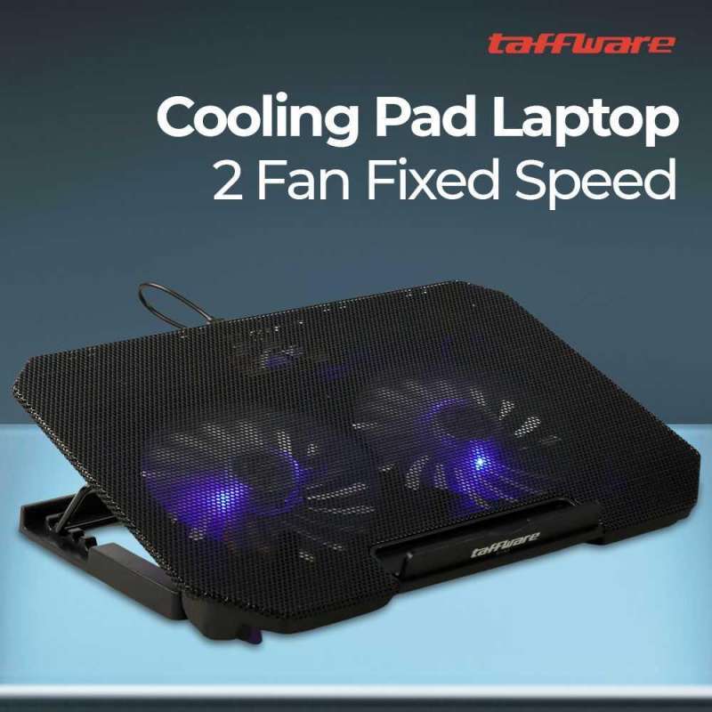 Jual Mc Cooling Pad Laptop 2 Fan Fixed Speed Q100 Cooler Laptop Gaming ...