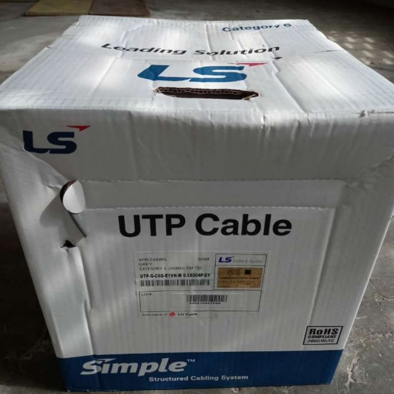 Promo Ls Utp Cable Cat6 / Kabel Data Cat 6 Merk Ls Diskon 23% Di Seller ...