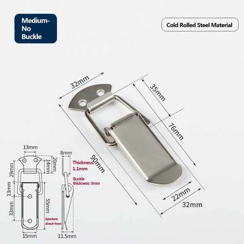 Jual Uxcell Kunci Peti Pengait Koper Spring Loaded Lock Stainless Steel ...
