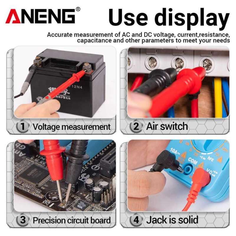 Jual Kabel Multimeter Tespen Tester Lead Wire Retardant 10a 1000v Pt840 ...