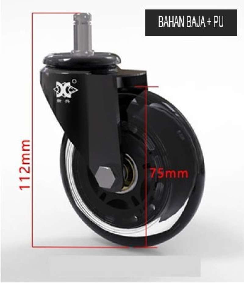 Promo Roda Kursi Kantor/kursi Direktur/kursi Gaming/office Chair Wheels ...