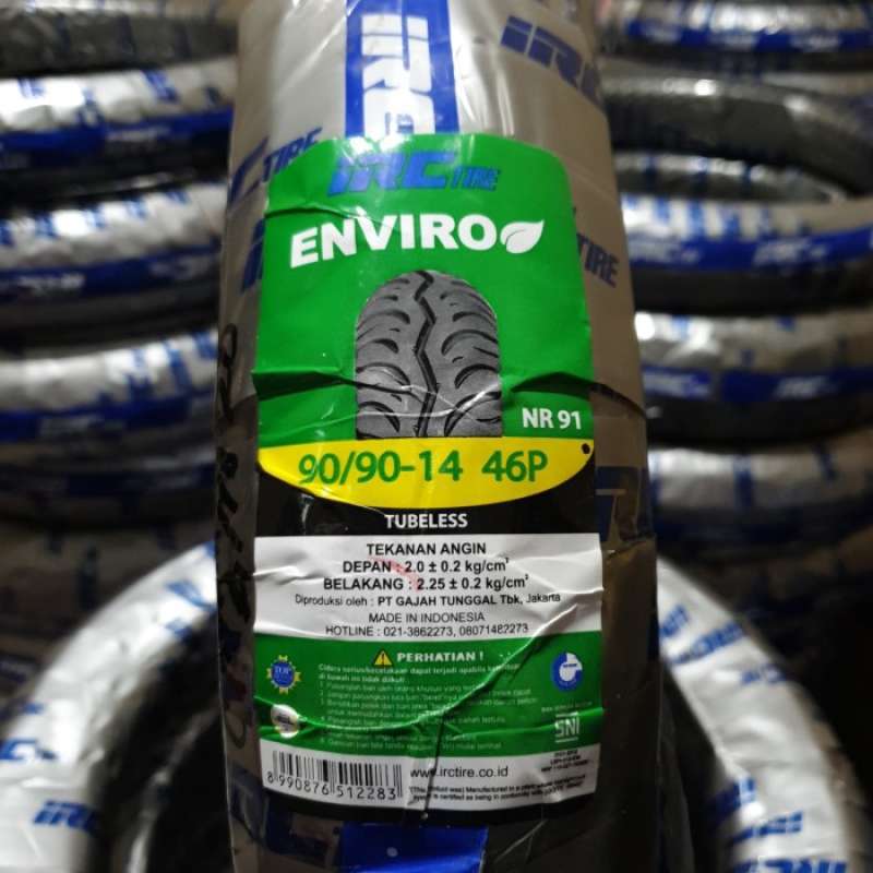 Promo Ban Motor Matic Irc Tubless 90/90-14 Enviro + Bonus Diskon 23% Di ...