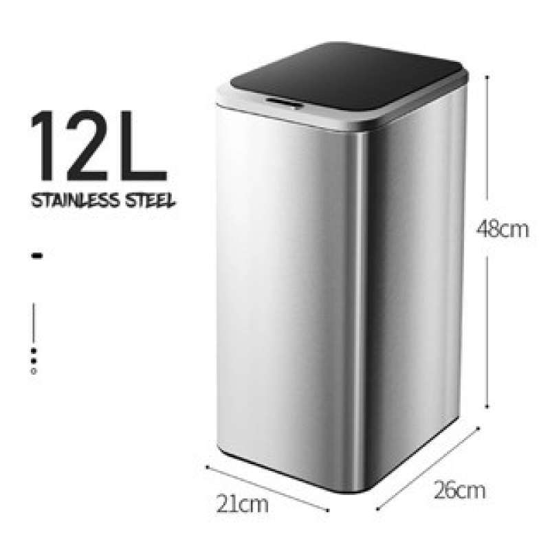 Promo Tempat Sampah Sensor 12l Trash Bin Intelligent Sensor Stainless ...