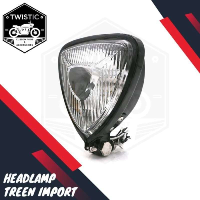 Jual Headlamp Lampu Depan Custom Motor Treen Chopper Bobber Harley ...