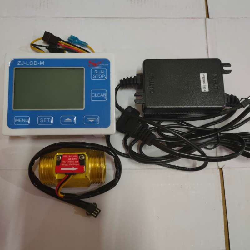 Promo Digital Flow Meter Lcd Display+flow Sensor Brass Kuningan 1+adaptor Diskon 9% Di Seller ...