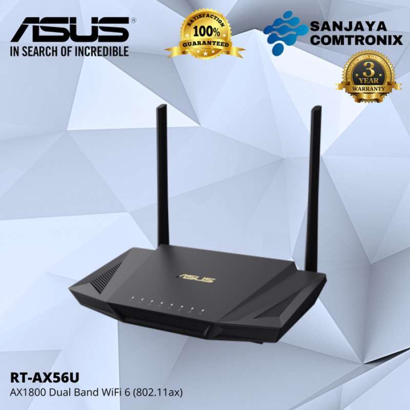 Promo Rt-ax56u Ax1800 Dual Band Wifi 6 (802.11ax) Wireless Router Diskon 23% Di Seller Praptuma ...