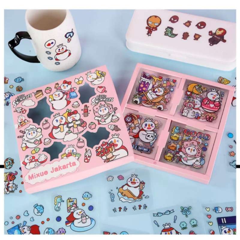 Jual Sticker Lucu Viral Mixue Rainbow Stiker Label Hp Buku Diary Isi ...