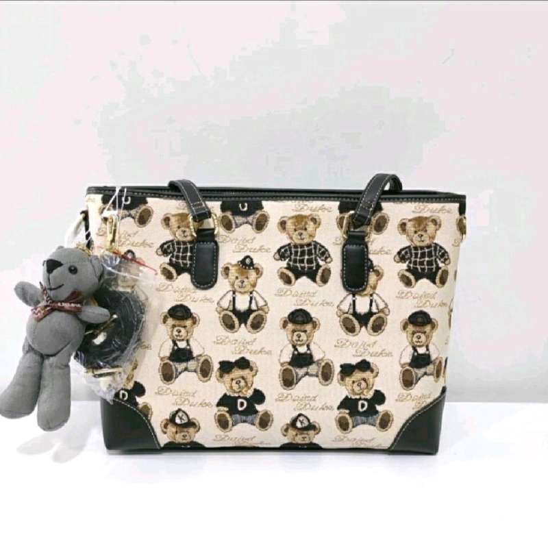 Promo Tas Ttwn Bear Original Dv141 Black/tote Bag Ttwn Bear/shoulder ...