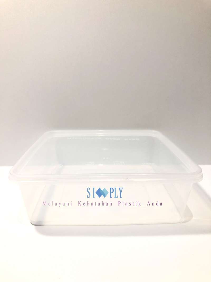Jual Kotak Makan Plastik Thinwall Dm 1000ml Square Di Seller Simply