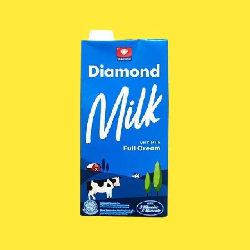 Jual Diamond Uht Milk Full Cream 1 Liter Di Seller K-store. - Cipete ...