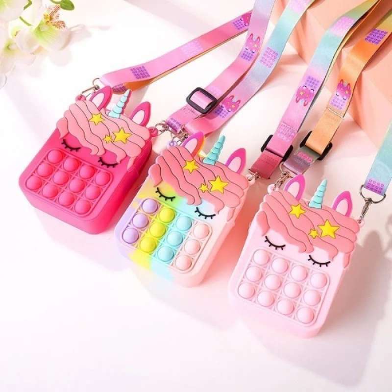Jual Tas Pop It Mini Unicorn Slempang Anak Sling Bag Dompet Popit ...