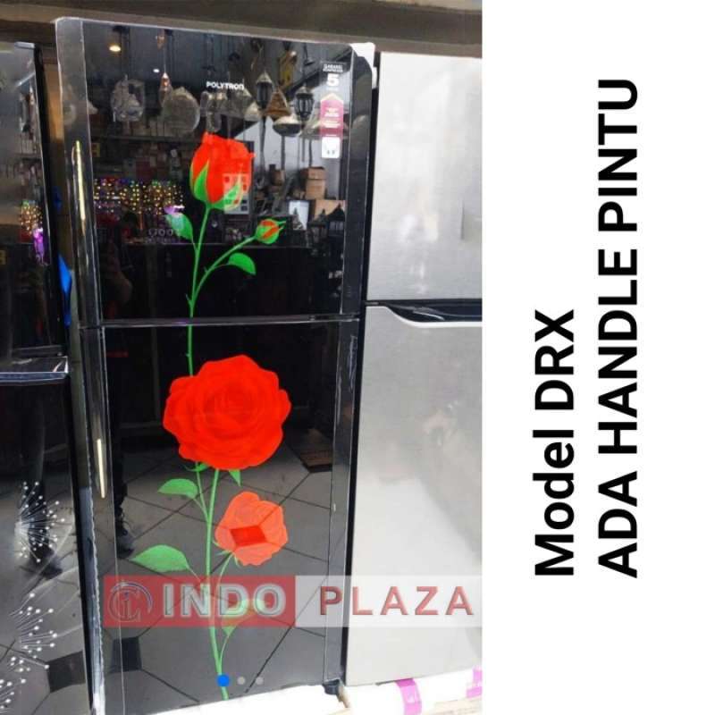 Jual Kulkas Polytron 2 Pintu Kaca Bunga Prm-21 / 23 / 28 Crx / Drx New ...