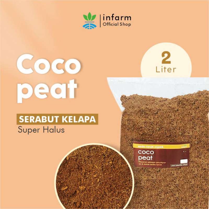 Jual Infarm Cocopeat Media Tanam Sabut Serabut Kelapa Halus 2,5 Liter ...