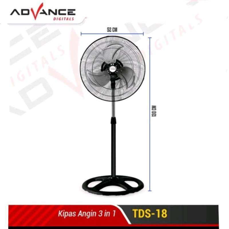 Jual Advance Tds-18 Kipas Angin Besi Multi Fungsi 18 Inch Cyclone 3 In ...
