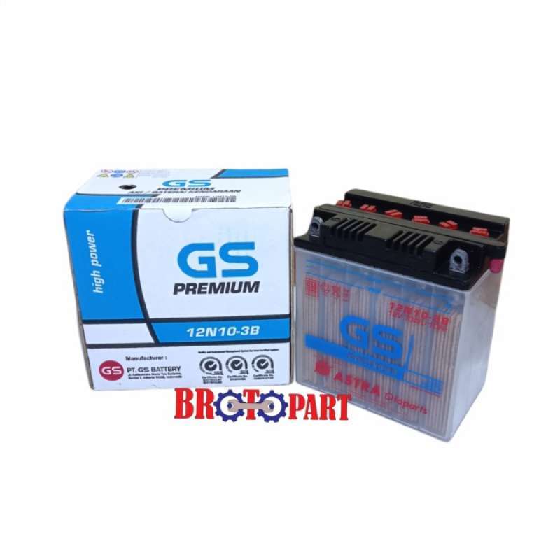 Promo Aki Accu Original Gs 12n10 3b Basah 10ah / 10 Ampere Diskon 33% ...